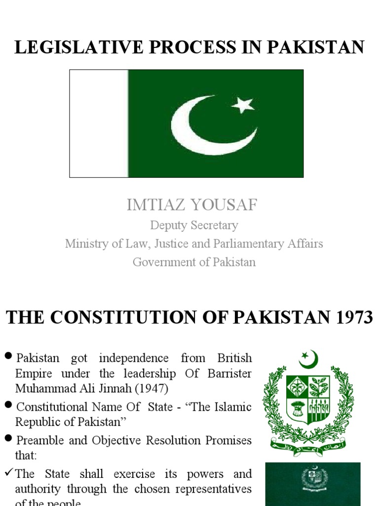 An Overview of Pakistan's Legislative Process: The Role of Parliament ...