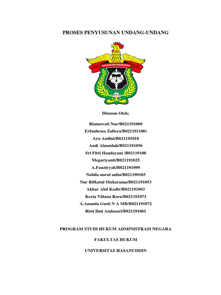 Proses Penyusunan Undang-Undang | PDF