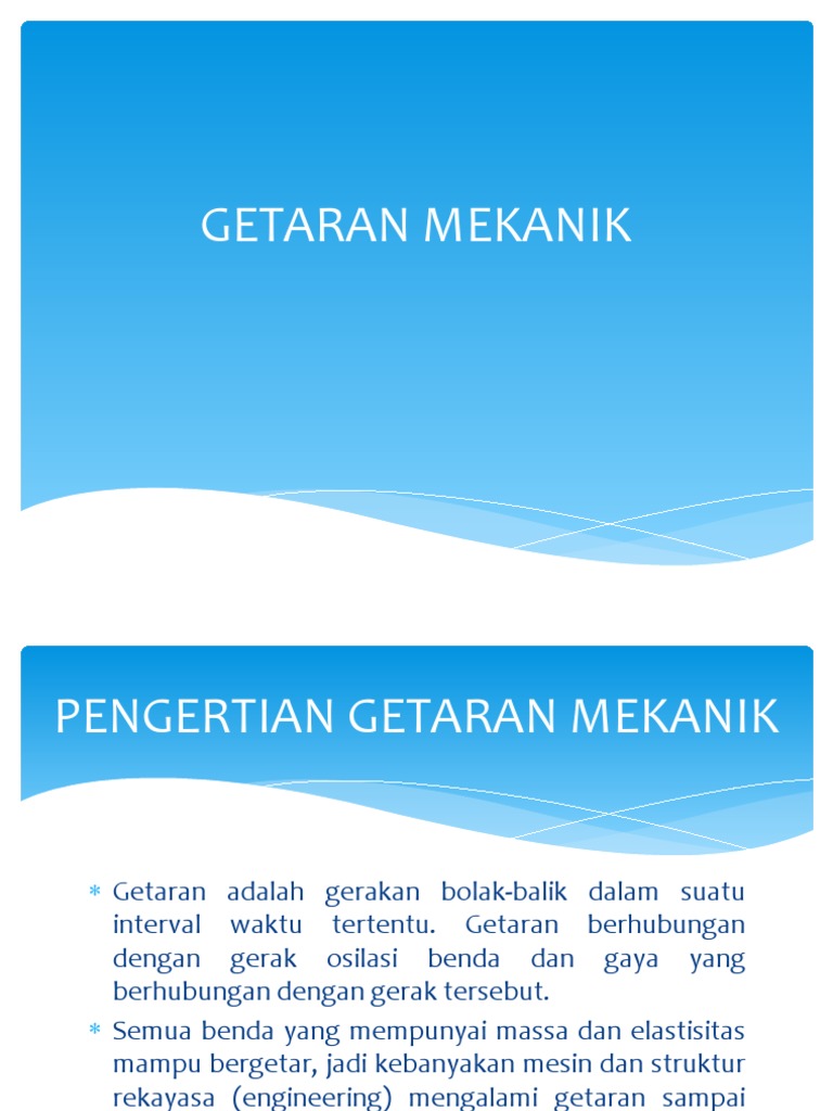 Getaran Mekanik | PDF