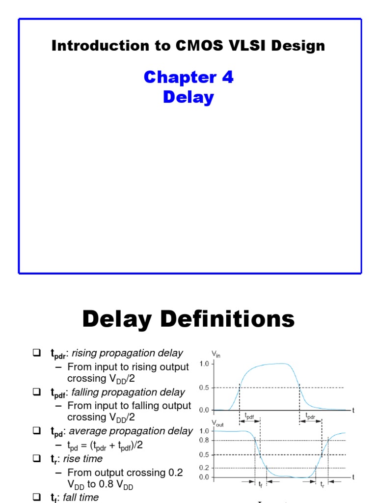 Delay: Introduction To CMOS VLSI Design | PDF | Cmos | Electronic Design