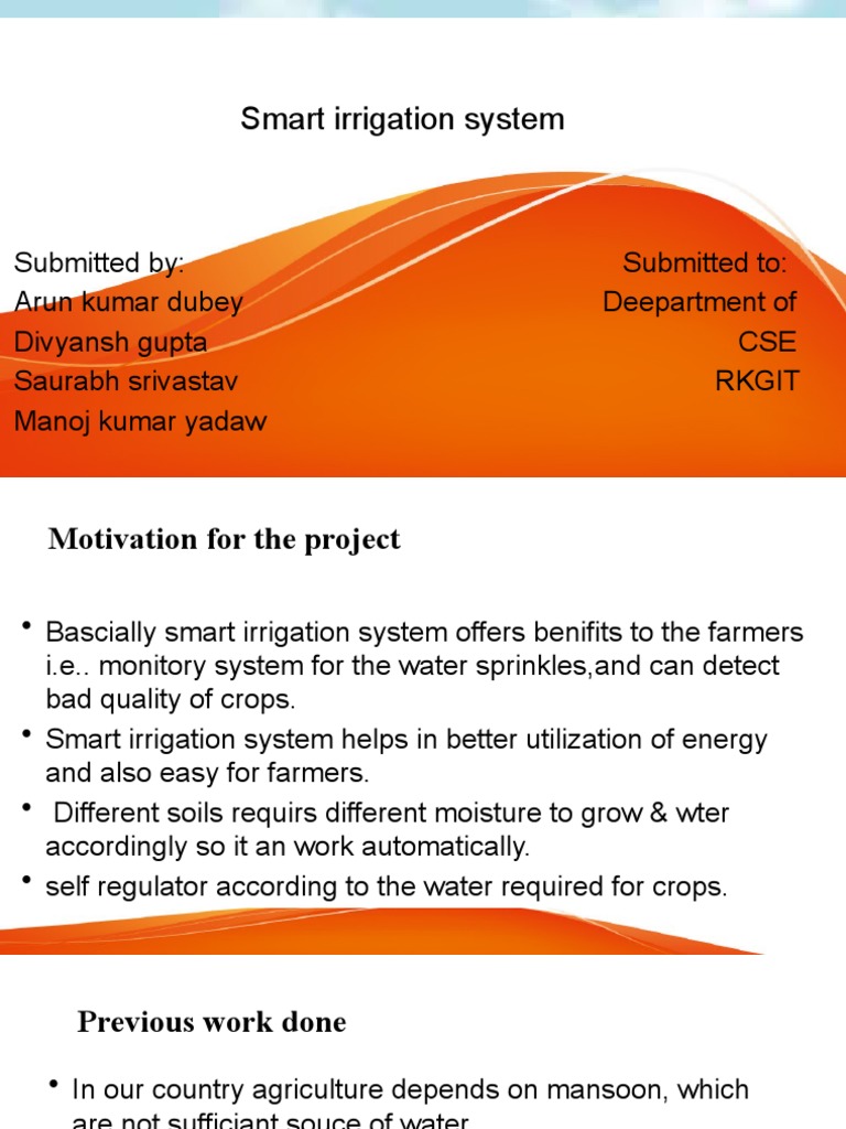 Smart Irrigation System-1 | Download Free PDF | Internet Of Things | Arduino