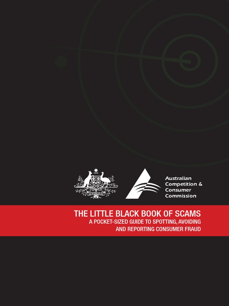 Little Black Book of Scams - Pocket-Sized Guide | PDF | Spamming | Phishing