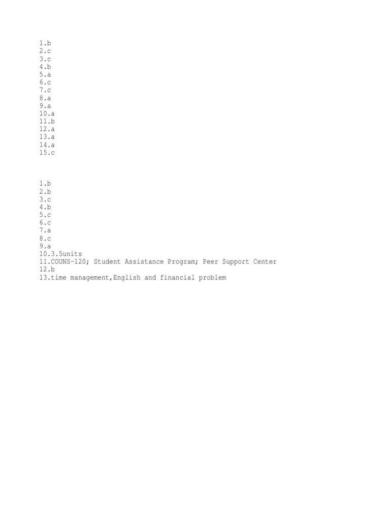 Answer | PDF | Business