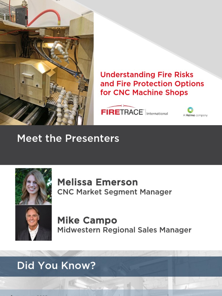 Firetrace Fire Suppression CNC Webinar | PDF | Fires | Firefighting