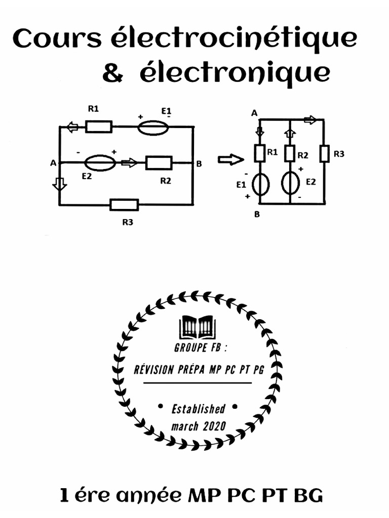 Cours Électrocinétique 1 Ére Prepa | PDF