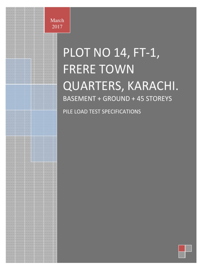 Pile Load Test Specification | PDF | Deep Foundation | Concrete