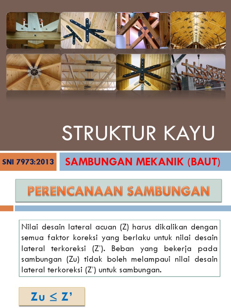 Sambungan Kayu Baut | PDF