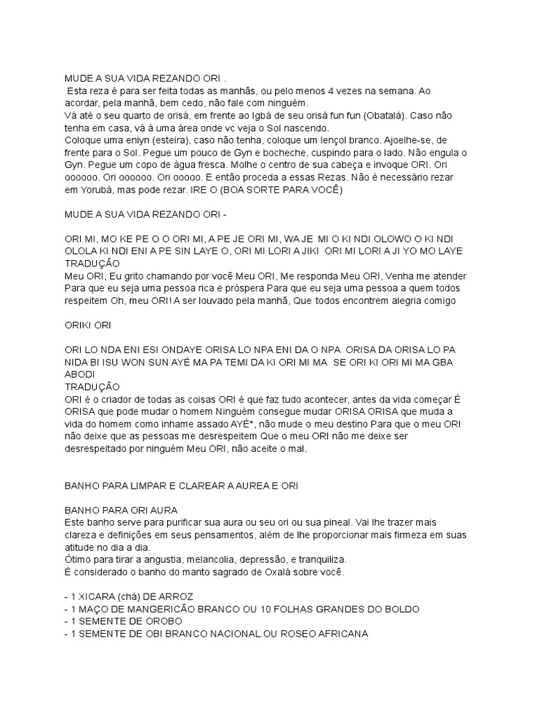 Oriki Ori | PDF