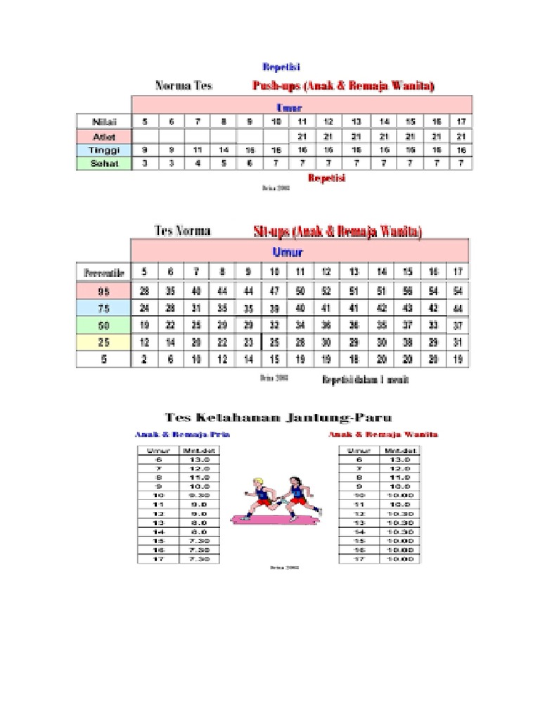 Nilai Push Up Dan Sit Up | PDF