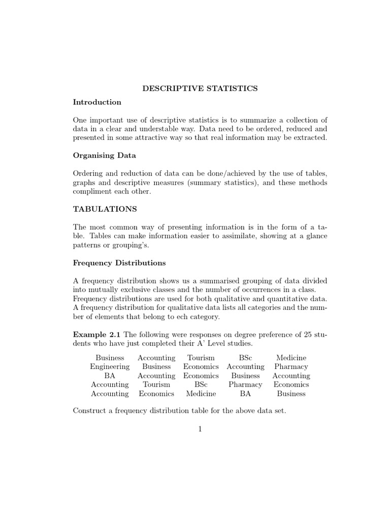 Descriptive Statistics | PDF | Mean | Skewness