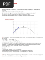 Projectile Motion Formula Sheet | PDF | Velocity | Teaching Methods ...