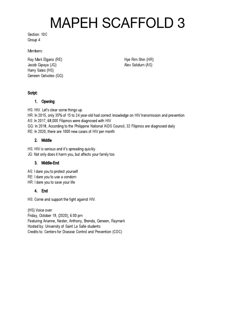 Scaffold 3 Script | PDF | Animal Viral Diseases | Lentiviruses