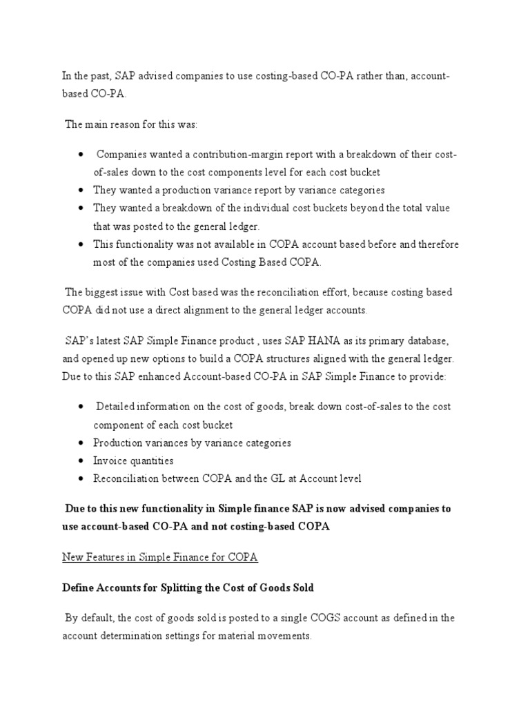 COPA in Simple Finance | PDF | Debits And Credits | Economies