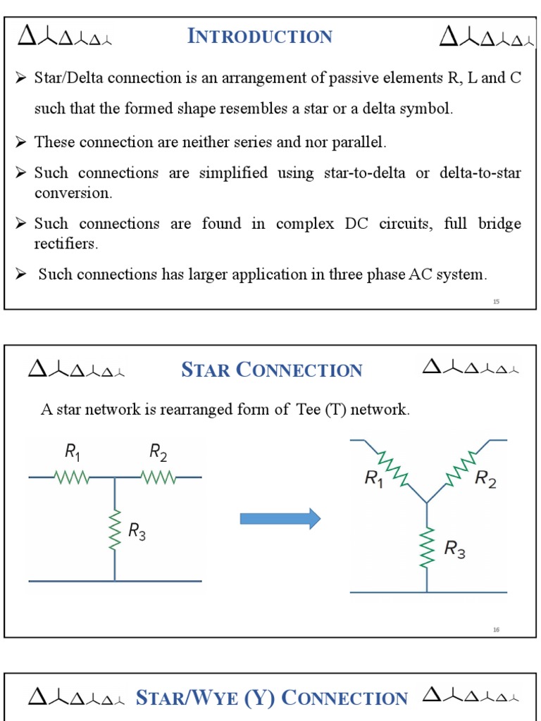 1.star-Delta Tranformation | PDF | Electrical Network | Series And ...