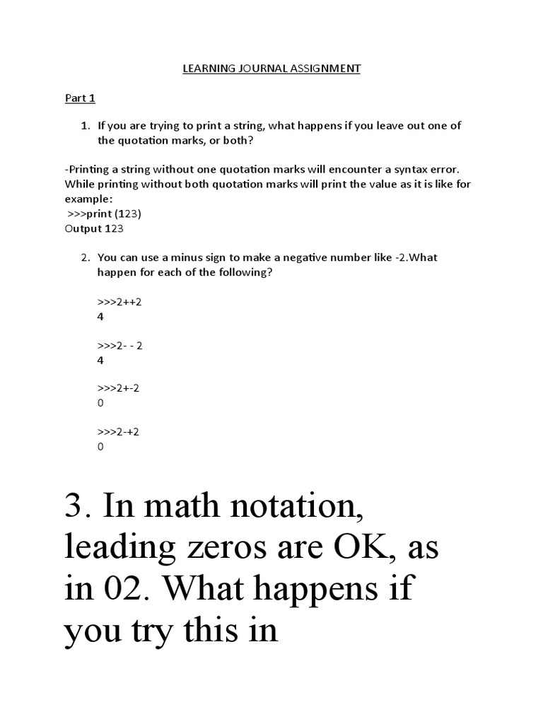 Python Syntax Errors with Leading Zeros | PDF | Mathematical Notation ...
