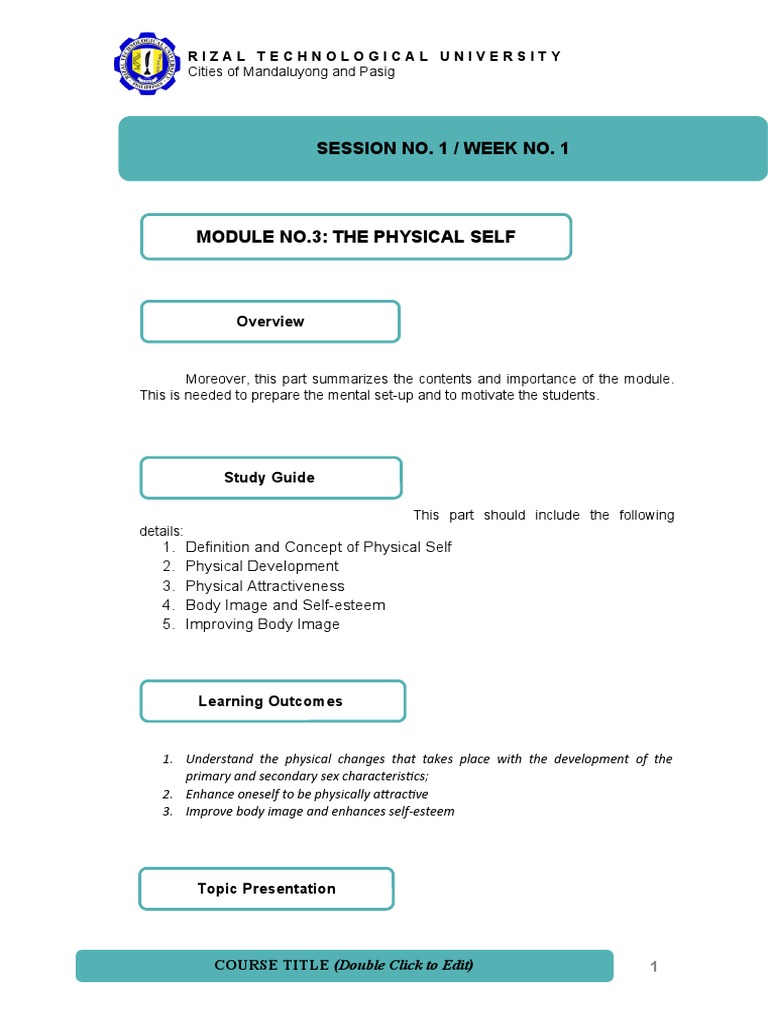 Understanding the Physical Self: A Summary of Key Concepts Related to ...