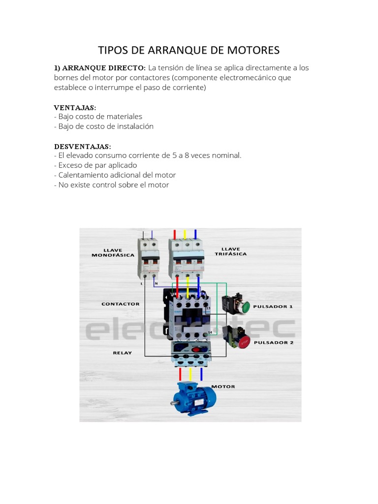 Tipos de Arranque de Motores | PDF