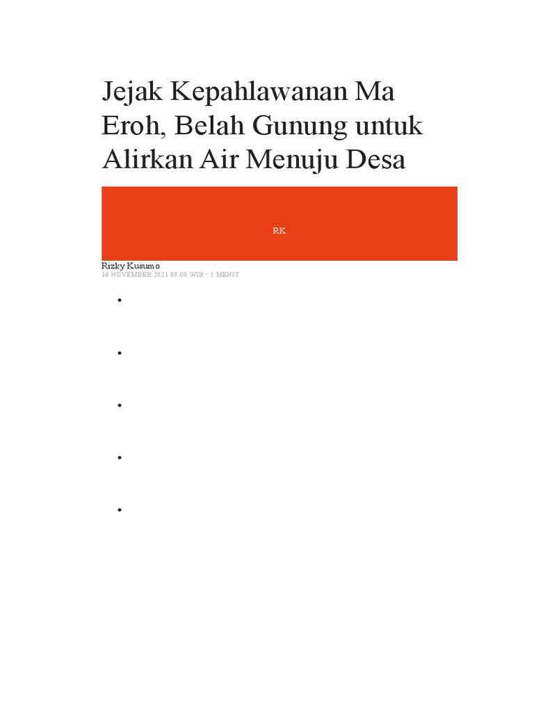 Jejak Kepahlawanan Ma Eroh | PDF | Sains & Matematika