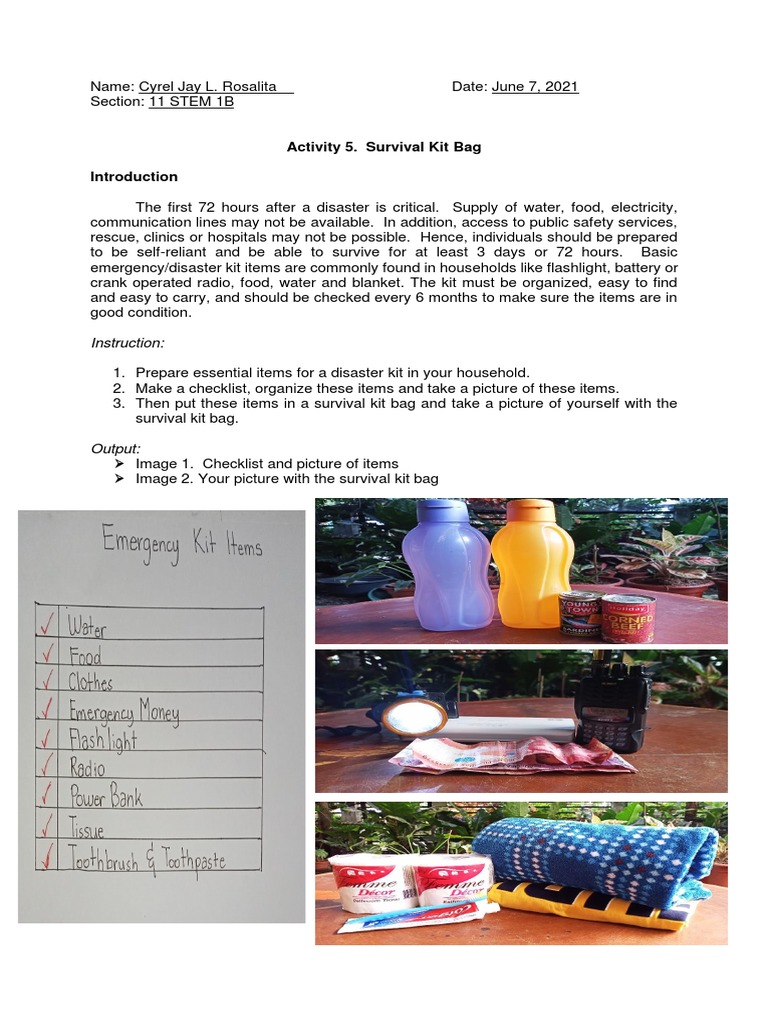 Survival Kit Preparation Guide | PDF