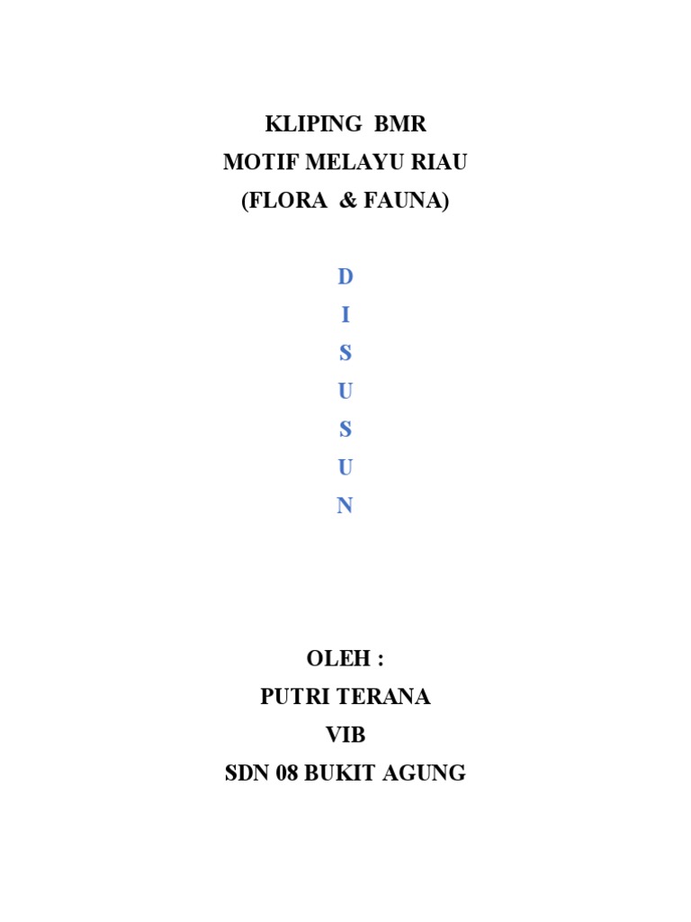 Kliping BMR SD 008 | PDF