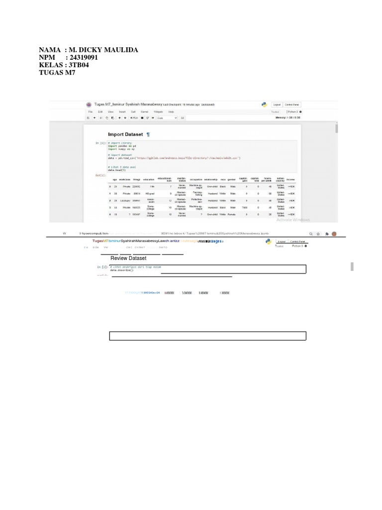 Muhammad Dicky Maulida - 24319091 - 3tb04 - Tugas Praktikum m7 | PDF