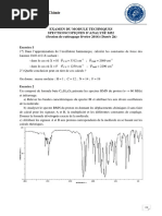Exercices RMN Correction.. | PDF | Spectroscopie RMN | Mécanique quantique