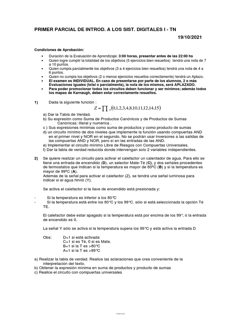 1er Parcial ISD - 2021 - 2C - TN | PDF | Arquitectura de Computadores ...