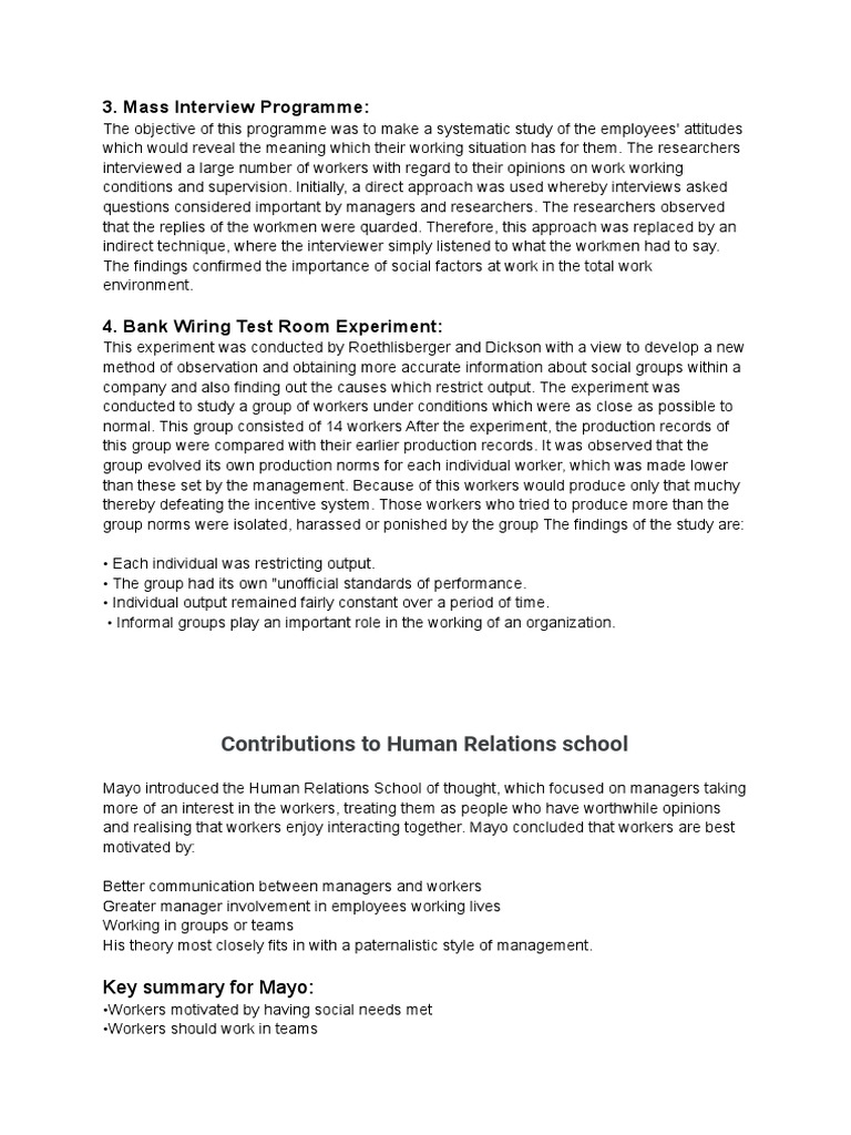 Mass Interview Programme | PDF | Experiment | Communication