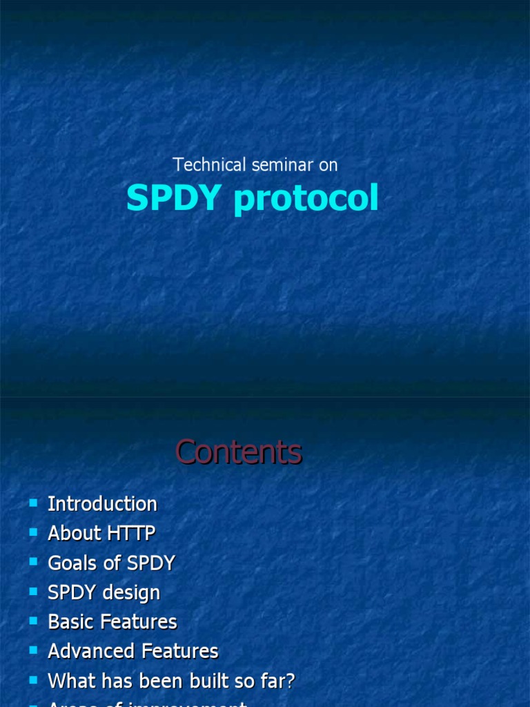 Spdy A | PDF | Hypertext Transfer Protocol | World Wide Web