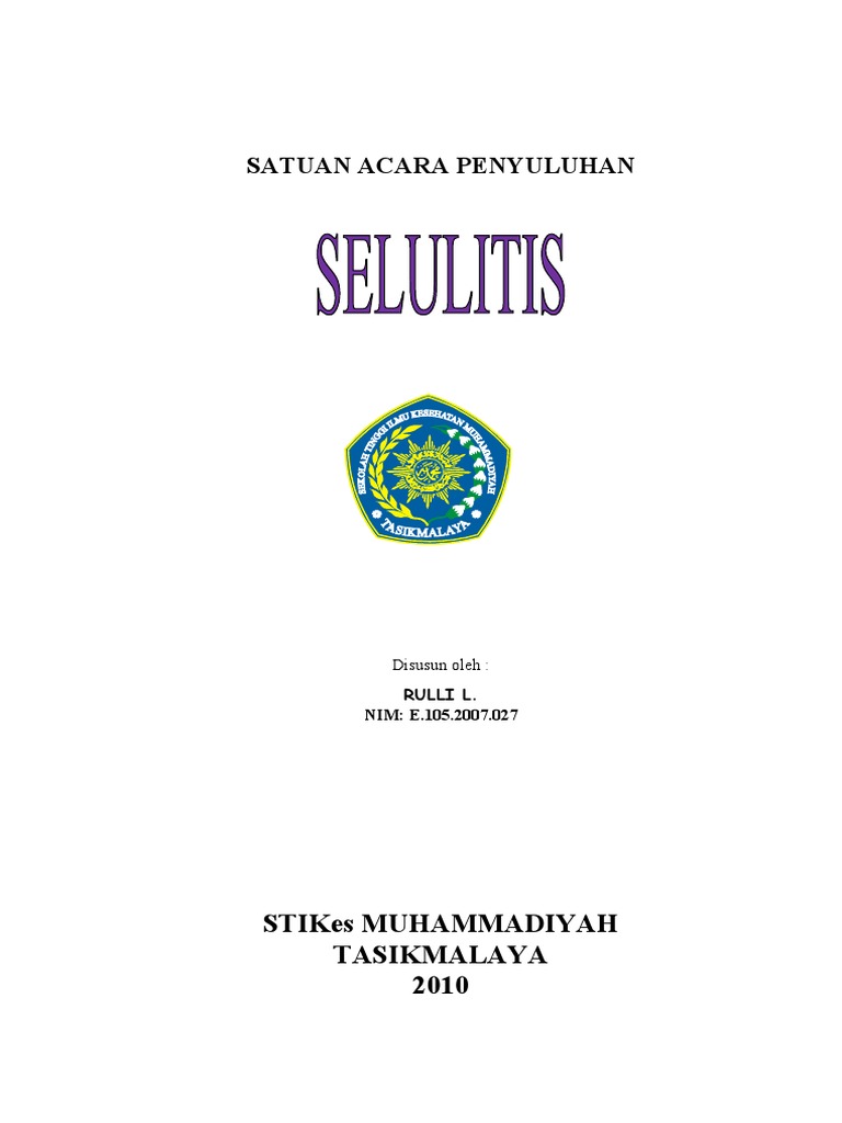 Satuan Penyuluhan Selulitis | PDF