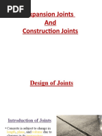Expansion Joints Vs Contraction Joints Vs Construction Joints! | PDF | Concrete | Civil Engineering