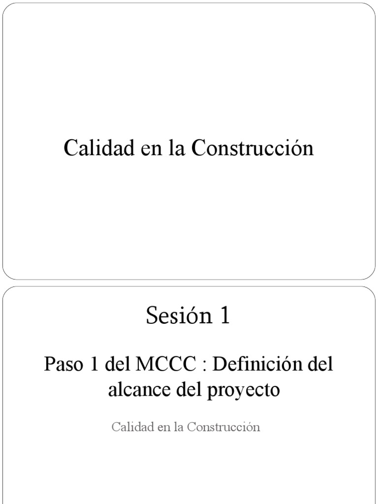 Paso 1 - Definicion Del Alcance | PDF