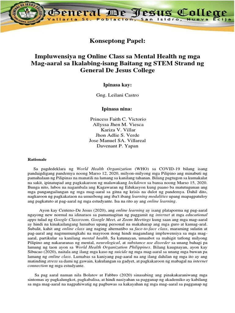 Konseptong Papel | PDF