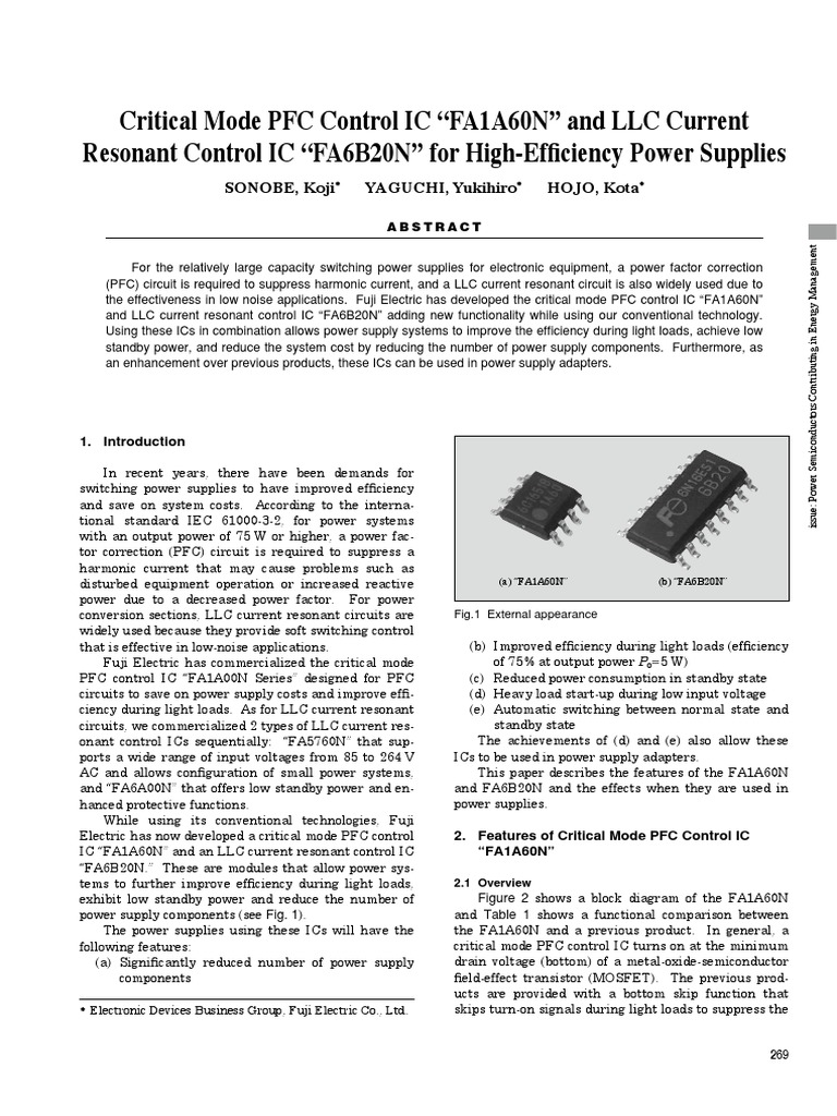 New ICs for Efficient Power Supplies | PDF | Power Supply | Mosfet