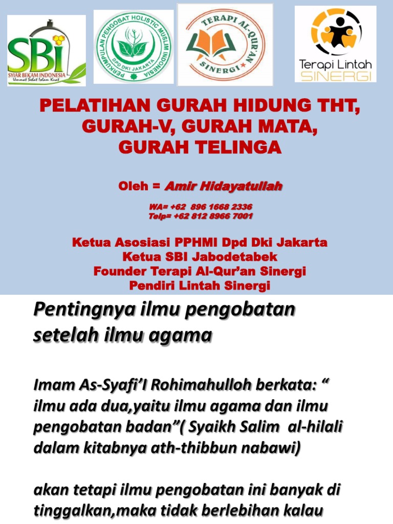Pelatihan Gurah Hidung dan Manfaatnya | PDF