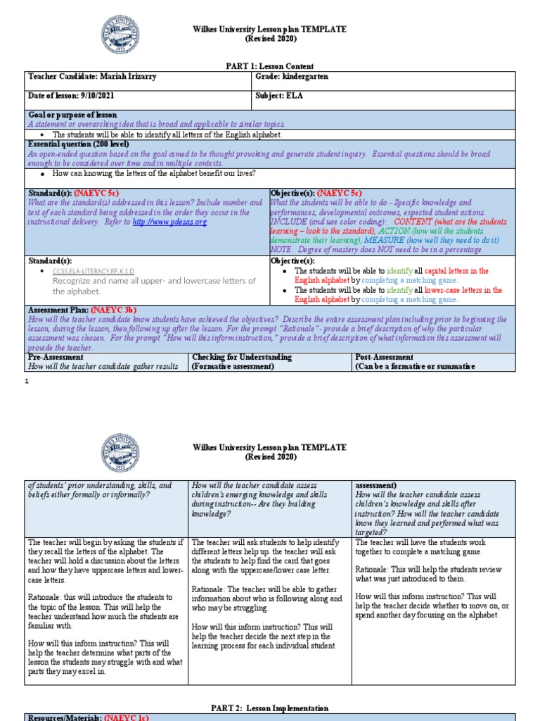 Ela Lesson 3 | PDF | Lesson Plan | Teachers