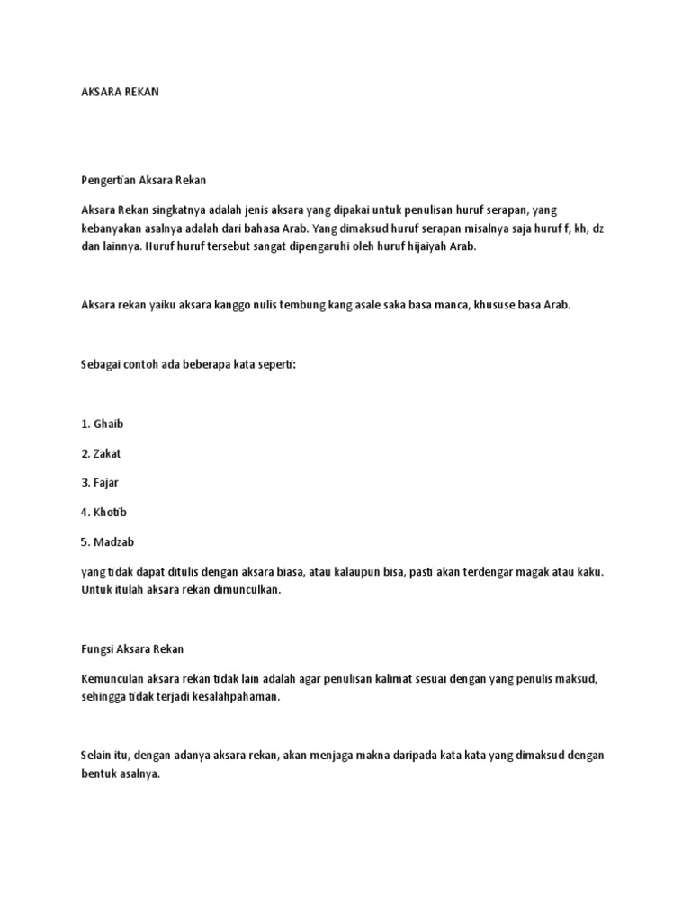 AKSARA REKAN Kelas XI | PDF | Seni & Disiplin Bahasa | Kajian Bahasa Asing