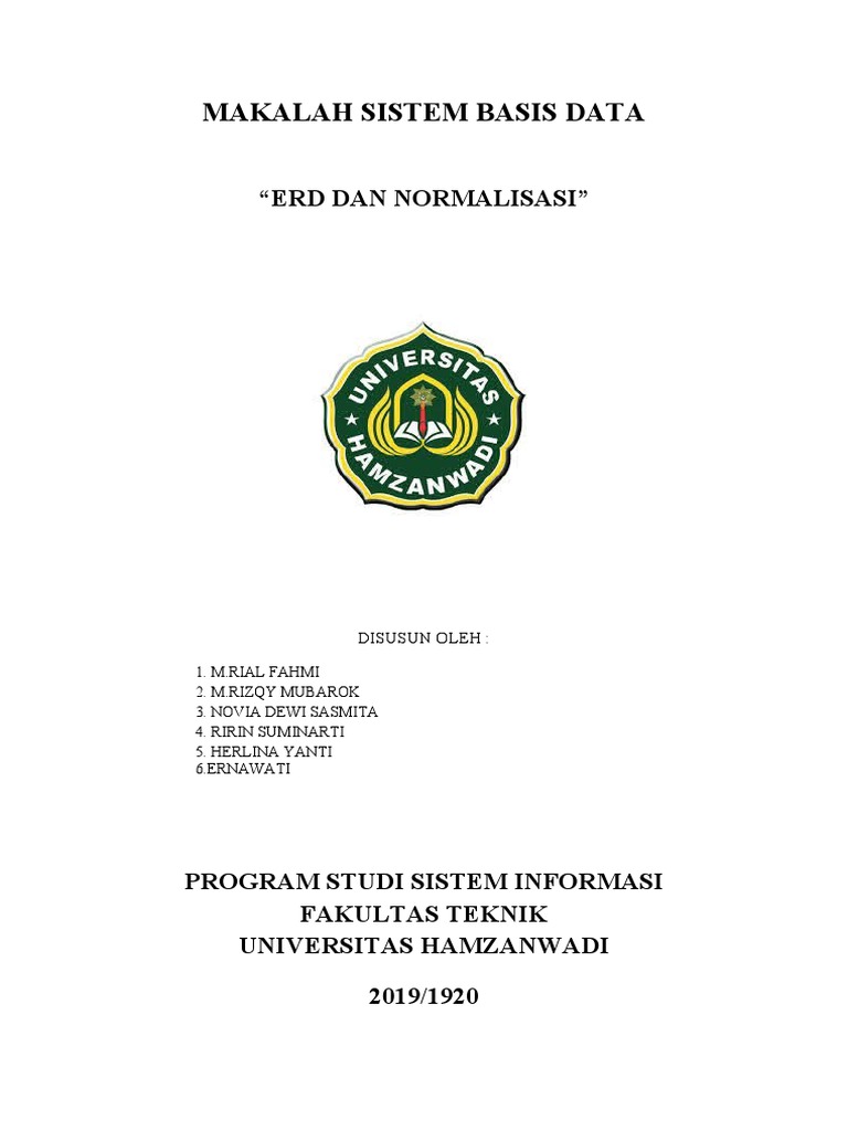 ERD dan Normalisasi Data | PDF | Karier & Perkembangan
