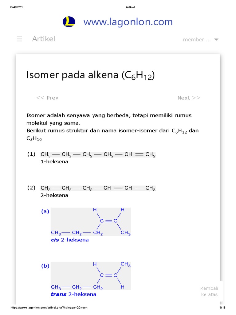 Isomer C6H12 | PDF
