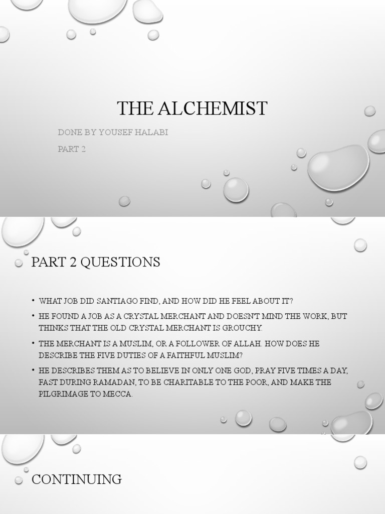 The Alchemist Analysis | PDF