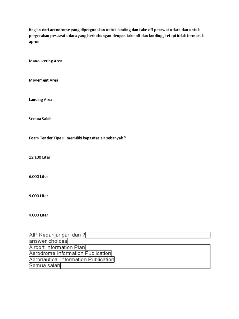 Definisi dan Contoh AIP dalam Penerbangan | PDF