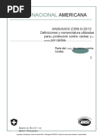 ANSI + Z359.0 Español | PDF | Ingeniería | Los Estados Unidos