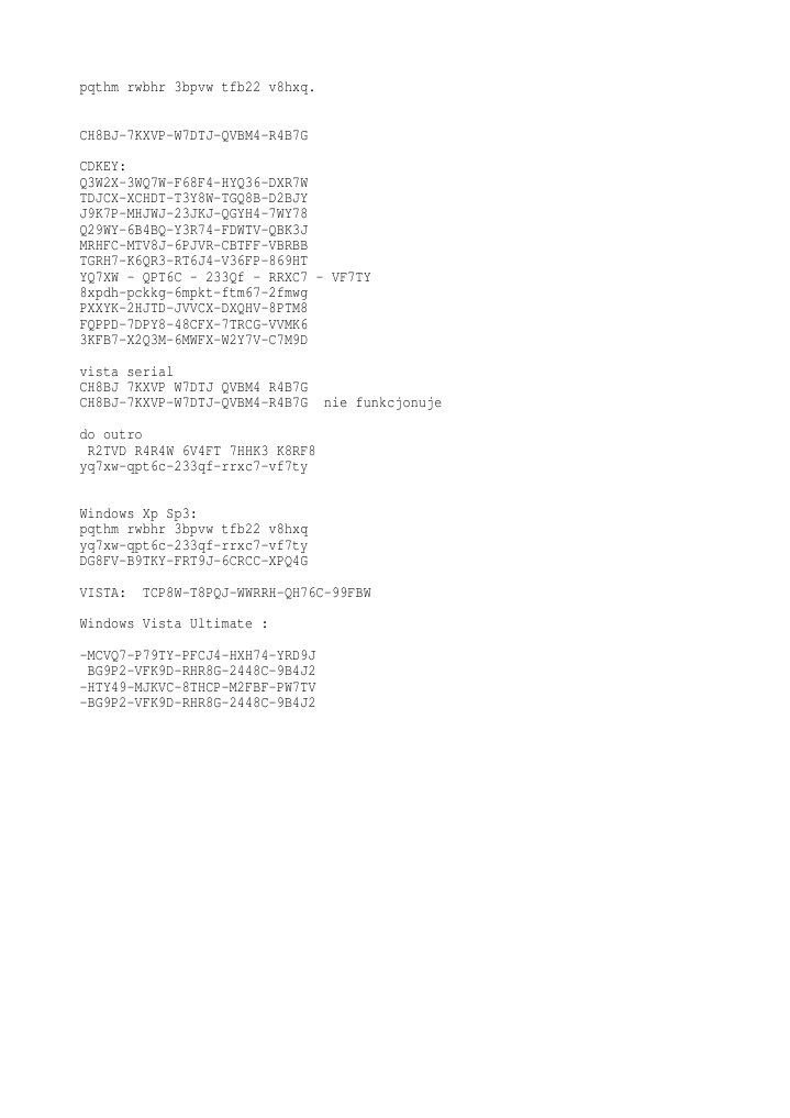 Windows Xp Professional Sp3 Product Key