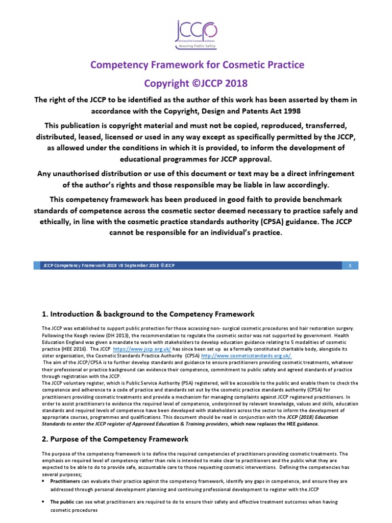 JCCP Competency Framework Final V8 September 2018 | Download Free PDF | Evidence Based Medicine ...