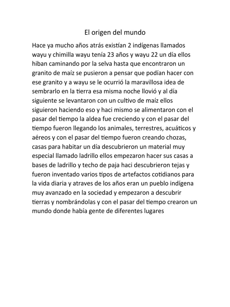 El Origen Del Mundo | PDF