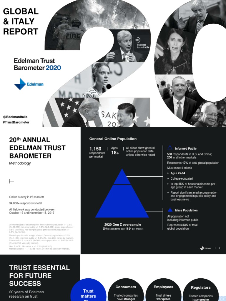 2020 Edelman Trust Barometer Insights | PDF | Edelman (Firm) | The ...