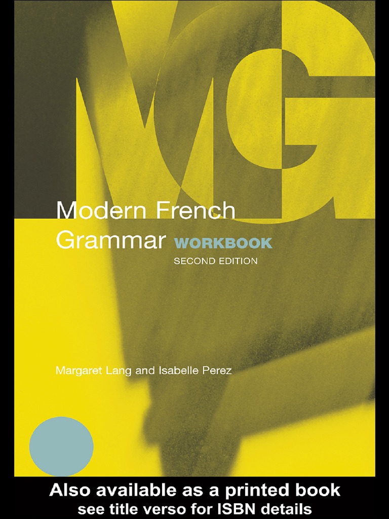 Modern French Grammar Workbook | PDF | Linguistic Morphology ...
