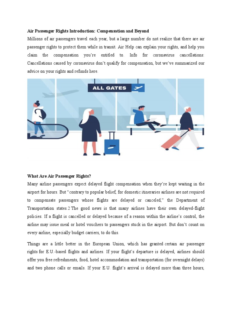 Air Passenger Rights Introduction: Compensation and Beyond | PDF ...