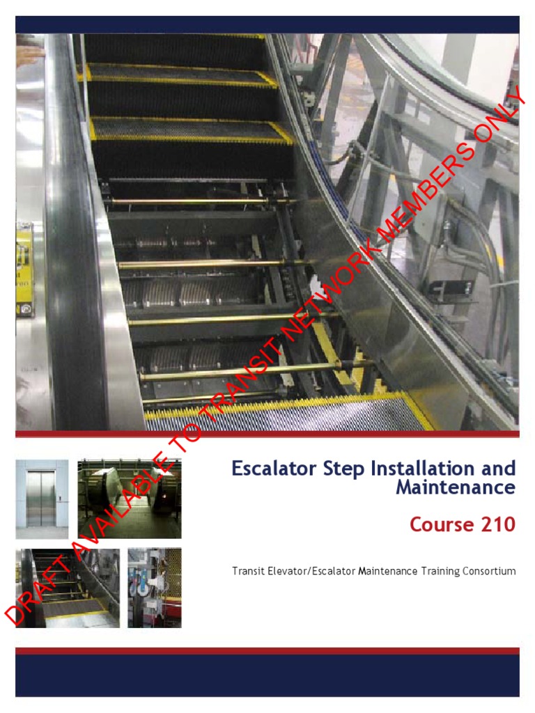 Escalator Step Installation and Maintenance: Course 210 | PDF ...