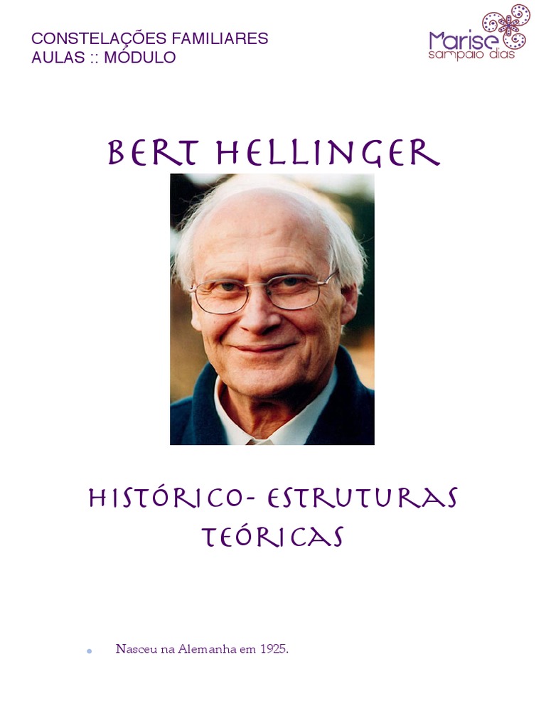 Bert Hellinger | PDF | Psicanálise | Psicoterapia